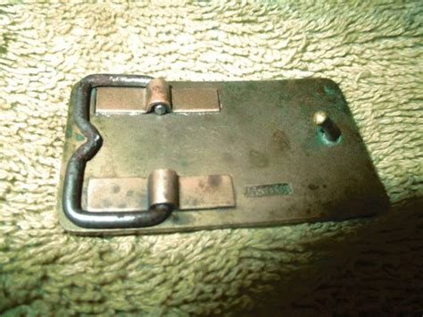 Vintage Foster Farms Mini Solid Brass Buckle By Josten Gem