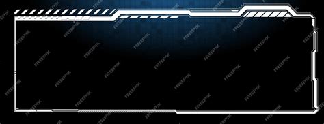 Hud 프레임 미래 지향적 인 최신 사용자 인터페이스 요소 Hud 제어판 하이테크 스크린 디지털 홀로그램 창 공상 과학 미래형 대시 보드 Vitrual