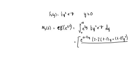 solved 5 pts let y continuous random variable with pdf fy y ye y 0