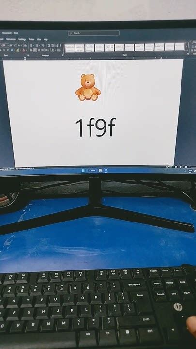 Teddy Bear Symbol In Ms Word Computerknowledge Computer Shortcutkeys Shortvideo Knoledge