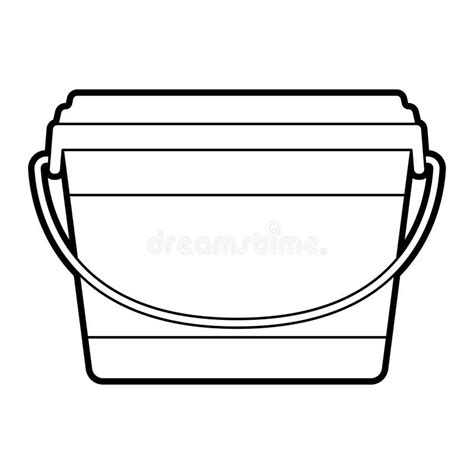 Illustration Of Putty Can Material For Construction Industry And