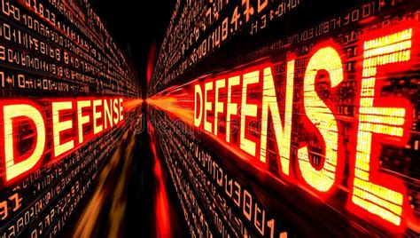 Cybersecurity Digital Defense System Network Protection Data Security Firewall Stock