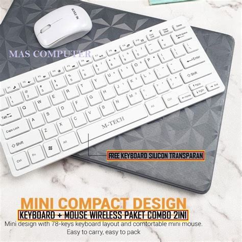 Jual Stok Terbaru M Tech Keyboard Wireless Stk 03 Mini Keyboard Mouse Wireless Keyboard