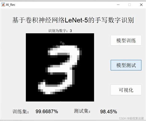 图像识别算法 Matlab基于卷积神经网络cnnlenet 5的手写数字识别算法matlab实现lenet5神经网络 代码 Csdn博客