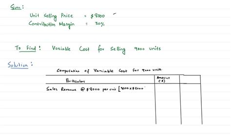 A Company Sells 5000 Units At 25 Each If The Variable Costs Are3500