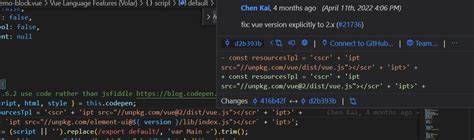 Bug Report Codepen Vue Github