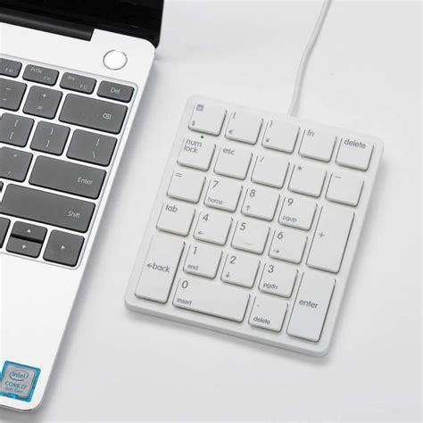 [608] 26 keys portable numeric keypad wired numpad usb external mini slim keyboard magicforce