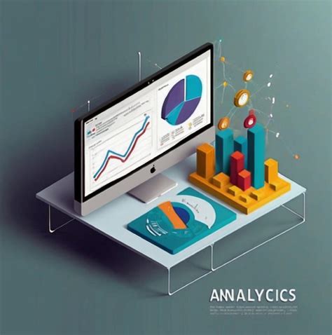 Premium Photo Isometric Analytics Small Illustration Premium Photo Isometric Analytics Small Illustration