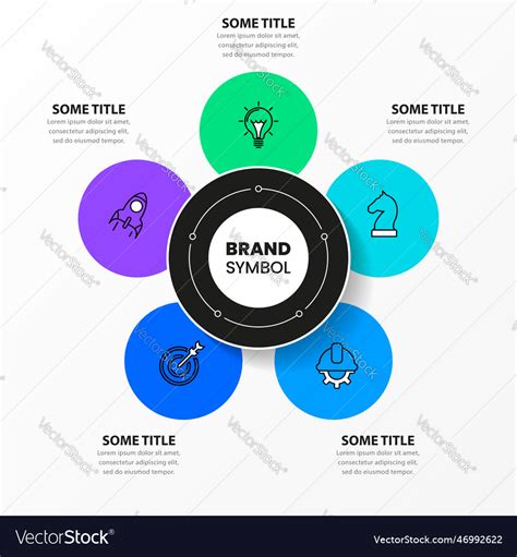 Infographic Template Circle With 5 Steps And Icons