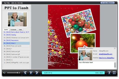 free 3dpageflip powerpoint to flash converter create flash movie