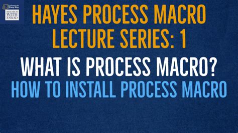 hayes process macro what is hayes process macro and how to install it