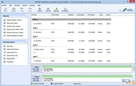 aomei partition assistant home edition hard disk utils