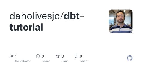 GitHub Daholivesjc Dbt Tutorial