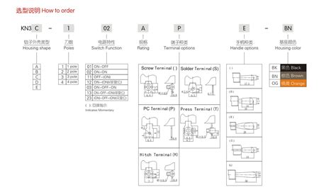 Kn3c 202 Dpdt Medium Toggle Switch Popular Brand Daier