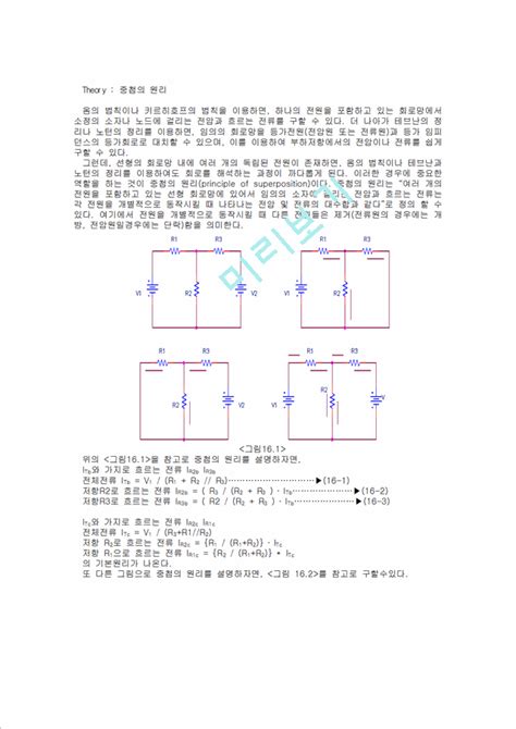 중첩의 원리공학기술레포트