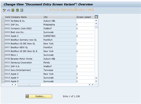ob71 sap tcode c fi maintain table t001