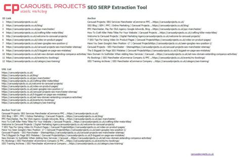 How To Extract All URLs A Website Has Indexed In Google Carousel Projects