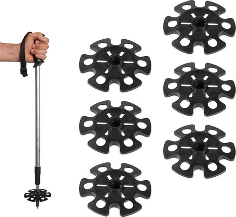 6pcs Ski Pole Baskets Replacement Snow Baskets For