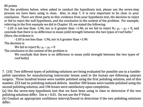 Solved 80 Points For The Problems Below When Asked To
