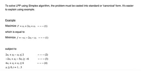 Simplex Algorithm For Linear Programming Problem Part 2 How Does It