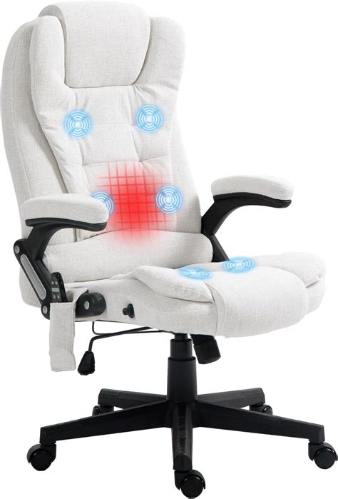 Vinsetto 6 Point Vibrating Massage Office Chair With Heat