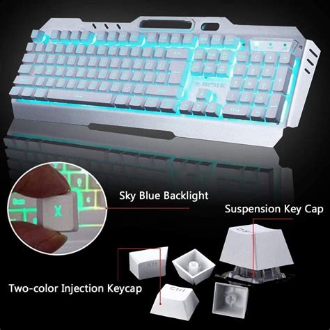 Buy Wireless Keyboard And Mouse Blue LED Backlit Rechargeable Keyboard Mouse With MAh