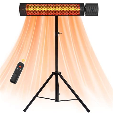 Nertpow Indoor Outdoor Infrared Patio Heater 1500w With Remote And