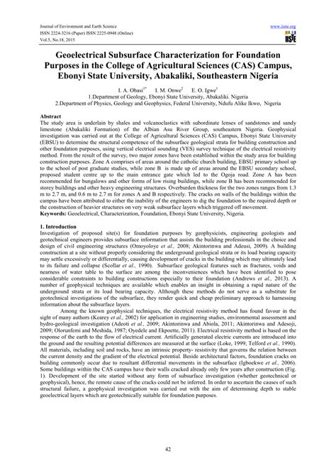 Pdf Geoelectrical Subsurface Characterization For Foundation Purposes