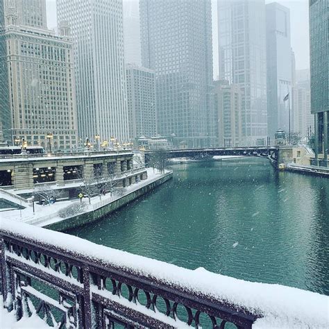 Winter Wonderland In Chicago Illinois