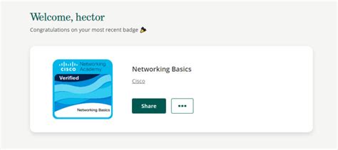 Hi Everyone I Did Claim My Badge Of Networking Basic Its Possible To