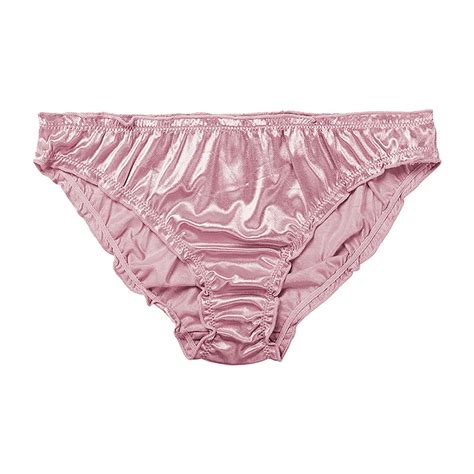 Joau Frill Trim Satin Underwear For Women Stretch Silky Seamless