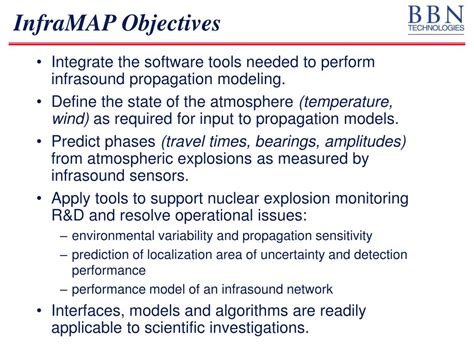 Ppt Overview Of The Inframap Tool Kit And Related Propagation Modeling Technologies Powerpoint
