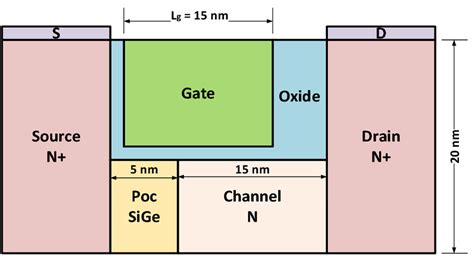 2d Schematic Representation Of Si Nanowire Doping Less Vertical Tfet Download Scientific Diagram