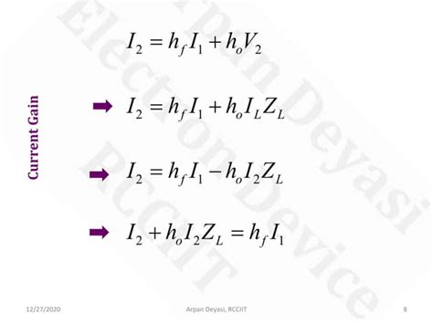 Hybrid Parameter In Bjt