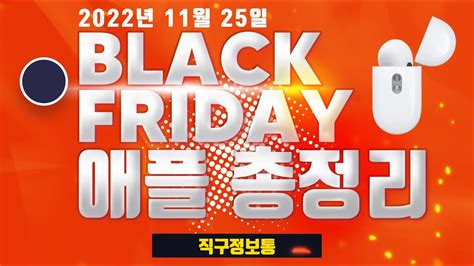 애플 블랙프라이데이 2022 에어팟 가격 그리고 구입 사이트 총정리 Youtube