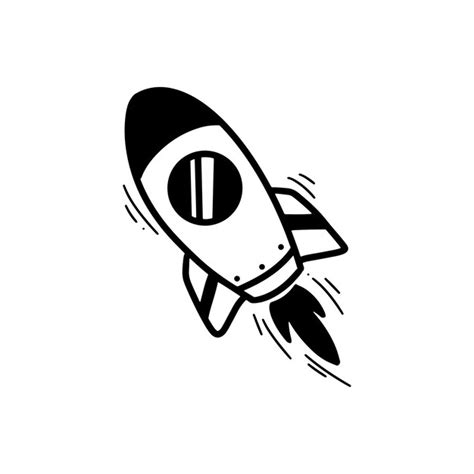 Premium Vector Hand Drawn Rocket Illustration Doodle Vector
