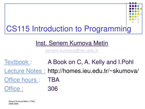 ppt cs115 introduction to programming powerpoint presentation free