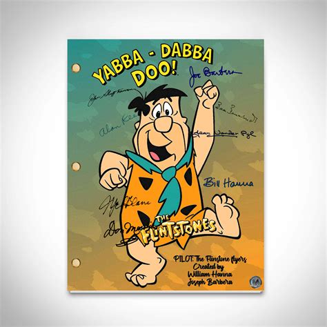 The Flintstones Pilot 1960 Transcript Limited Signature Edition Rare T