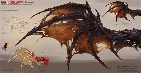 Dragon Wing Dongjun Lu On Artstation At Artworkj8v5a Dragon Wings
