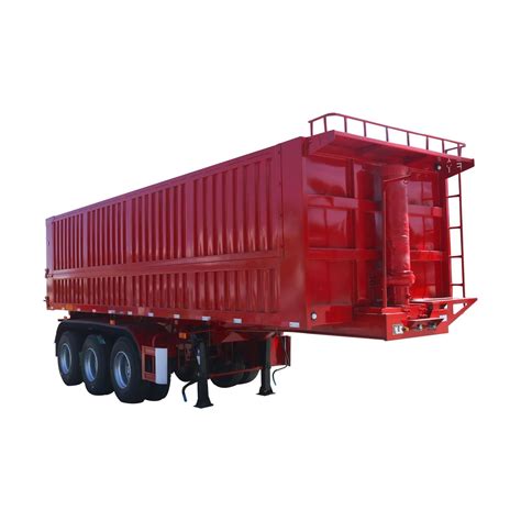 Professional 40ft 3 Axle Aluminum End Dump Trailer Hualong Auto Zambia