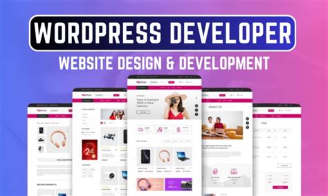 develop wordpress website design using elementor pro web design by