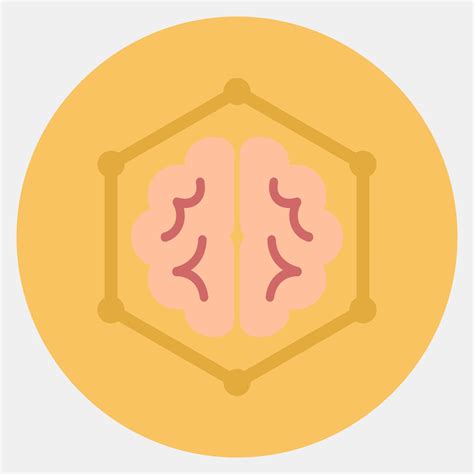 Icon Deep Learning Artificial Intelligence Elements Icon In Color Mate Style 55050288 Vector