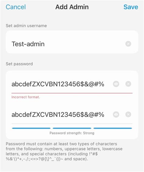 Incorrect Password Format Bug Or What Am I Doing Wrong Rreolinkcam