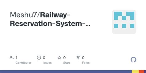 Github Meshu7railway Reservation System Using Sql