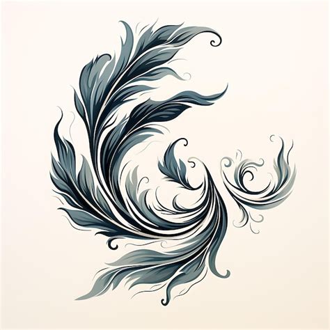 Premium Photo Vector Simple Majestic Hand Drawn Botanical Illustrations Highlight Contour 2d