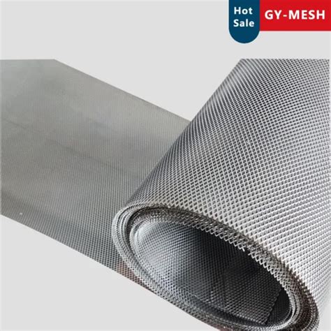 Anode Titanium Plate Mesh 05mm Thickness Aperture 2x4mm Electrolytic