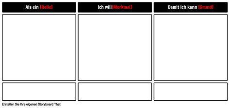 Agile User Story Vorlage Storyboard Par De Examples