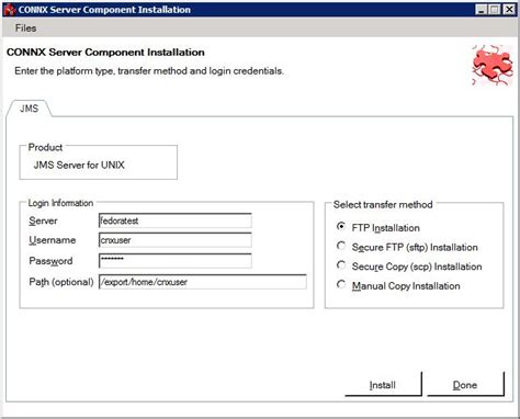 Installing The JMS Server