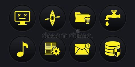 Set Music Note Tone Water Tap Server Setting New Email Incoming