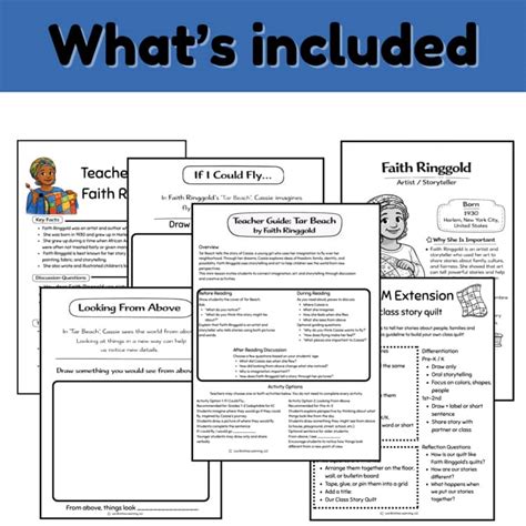 Faith Ringgold Mini Lesson Black History Month Tar Beach Activities